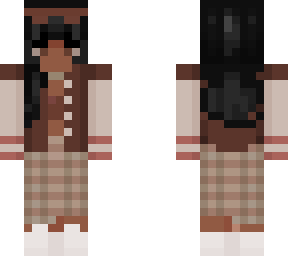 Black girl letterman jacket | Minecraft Skin