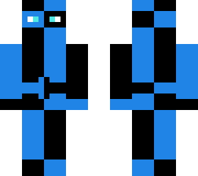 Blue and Black Checkered | Minecraft Skin
