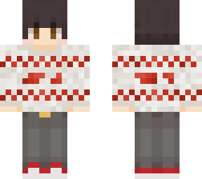 Cute winter boy with jumper | Minecraft Skin