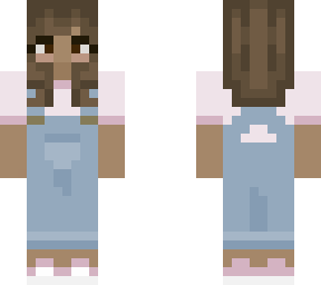 retro pink overalls | Minecraft Skin