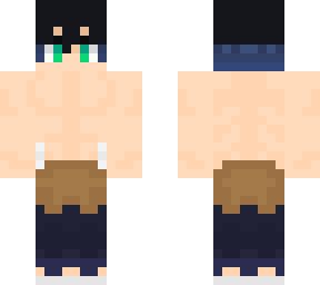 ~Hashibira Inosuke~ (without mask) | Minecraft Skin