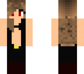 Mujer con pantalones *****s de cuero y chaleco de piel | Minecraft Skin