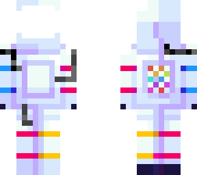 rainbow Astronaut | Minecraft Skin