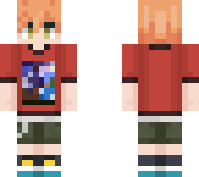 Akito Shinonome kid fortnite | Minecraft Skin