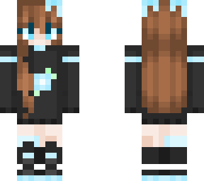 Blue flowers and bows // reshade | Minecraft Skin