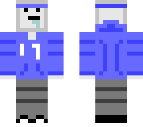 bluw white guy | Minecraft Skin