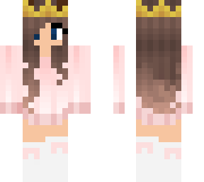 Crown girl blue eyes v.1.0 | Minecraft Skin