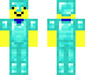 Roblox noob in diamond armour | Minecraft Skin