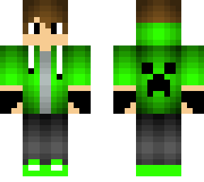 green gamer boy | Minecraft Skins