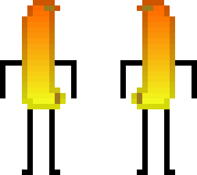 Fading Fire Banana // CrayonGuy rsc | Minecraft Skin