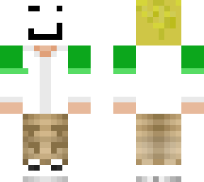 Green Tommyinnit Boffy mask | Minecraft Skin