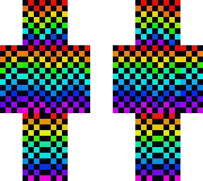 RGB chequer pattern | Minecraft Skin