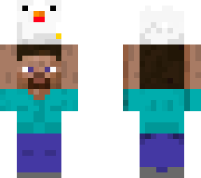 Steve And A Baby Chicken | Minecraft Skin
