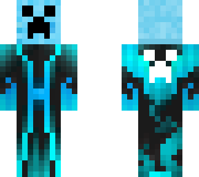 Blue Creeper Wizard | Minecraft Skin