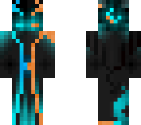 Fire and Ice demon | Minecraft Skin