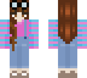 glasses girl | Minecraft Skins