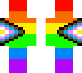 Progress Pride Base Skin | Minecraft Skin