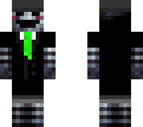 Puppet Mafia con corbata verde | Minecraft Skin