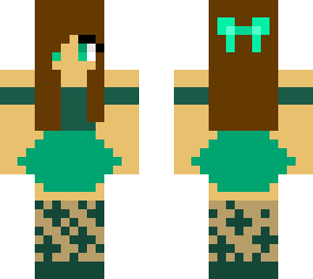 turquoise girl | Minecraft Skin