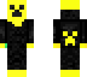 yellow black creeper | Minecraft Skin