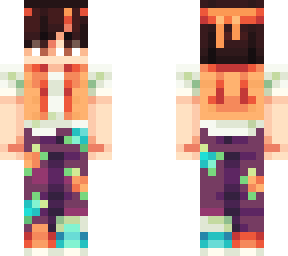 Blockwars 4 Orange Otters Firebreathman | Minecraft Skin