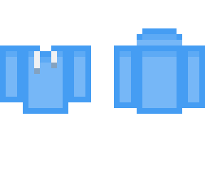 Blue hoodie template | Minecraft Skin