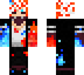 Dabi half red half blue | Minecraft Skin