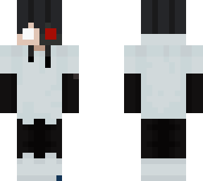 Half robot half human boy with a hoodie | Minecraft Skin