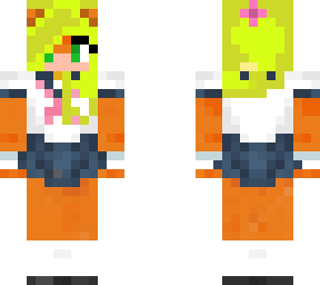 Coco Bandicoot School Girl Seifuku Uniform | Minecraft Skin