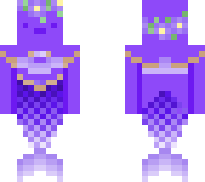 Grape Mermaid | Minecraft Skin