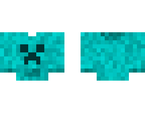 Minecraft Blue Creeper Texture