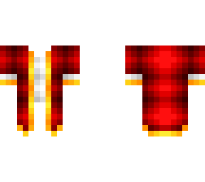 OB - Red & Golden Cloak w/ White Shirt | Minecraft Skin
