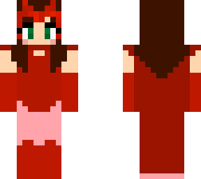 Scarlet Witch Brown Hair 3 | Minecraft Skin