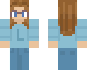 girl with glasses | Minecraft Skins