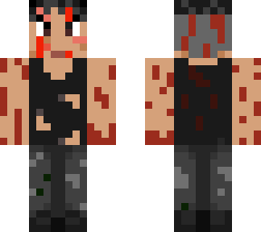 Shiriosaki Creator Damaged Zombie Apocalypse OC | Minecraft Skin