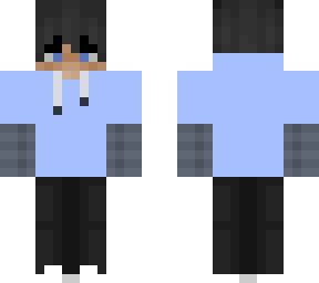 Blue Hoodie Boy | Minecraft Skin