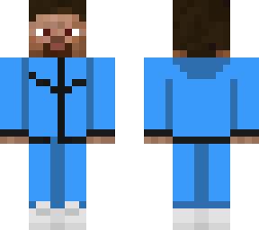 blue nike fleece steve | Minecraft Skin