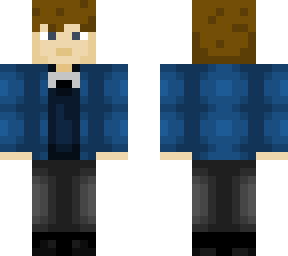 Brown Fringe School Kid | Minecraft Skin