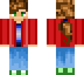 Man with ponytail | Minecraft Skin
