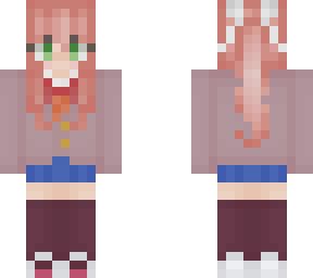 doki doki monika | Minecraft Skins