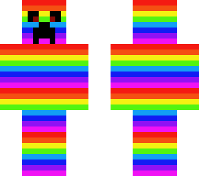 Rainbow Dude | Minecraft Skin