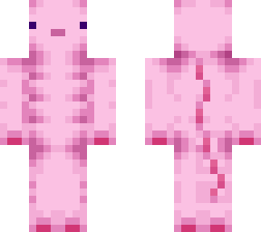 Leucistic Axolotl | Minecraft Skin