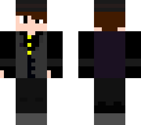 man with suit and fedora | Minecraft Skin