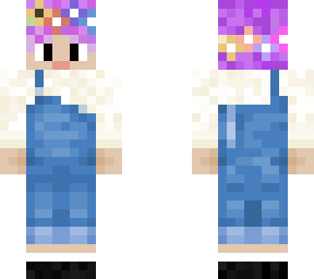 overall jardinero corona de flores we | Minecraft Skin