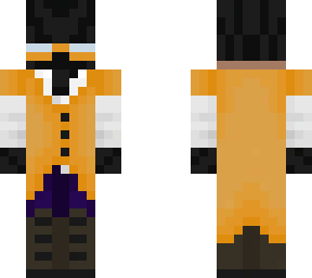 Enderson in a gold "suit" | Minecraft Skin