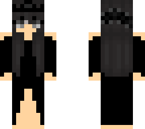 Princess with Black Dress | Minecraft Skin