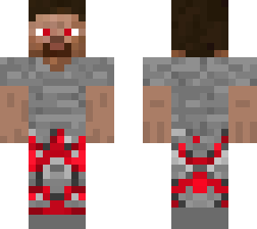 red cobblestone steve | Minecraft Skin