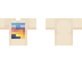 Sunset Shirt Template | Minecraft Skin