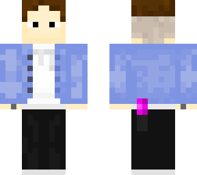 Denim jacket, hoodie and Cargos | Minecraft Skin