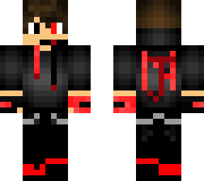 red and black gamer | Minecraft Skins